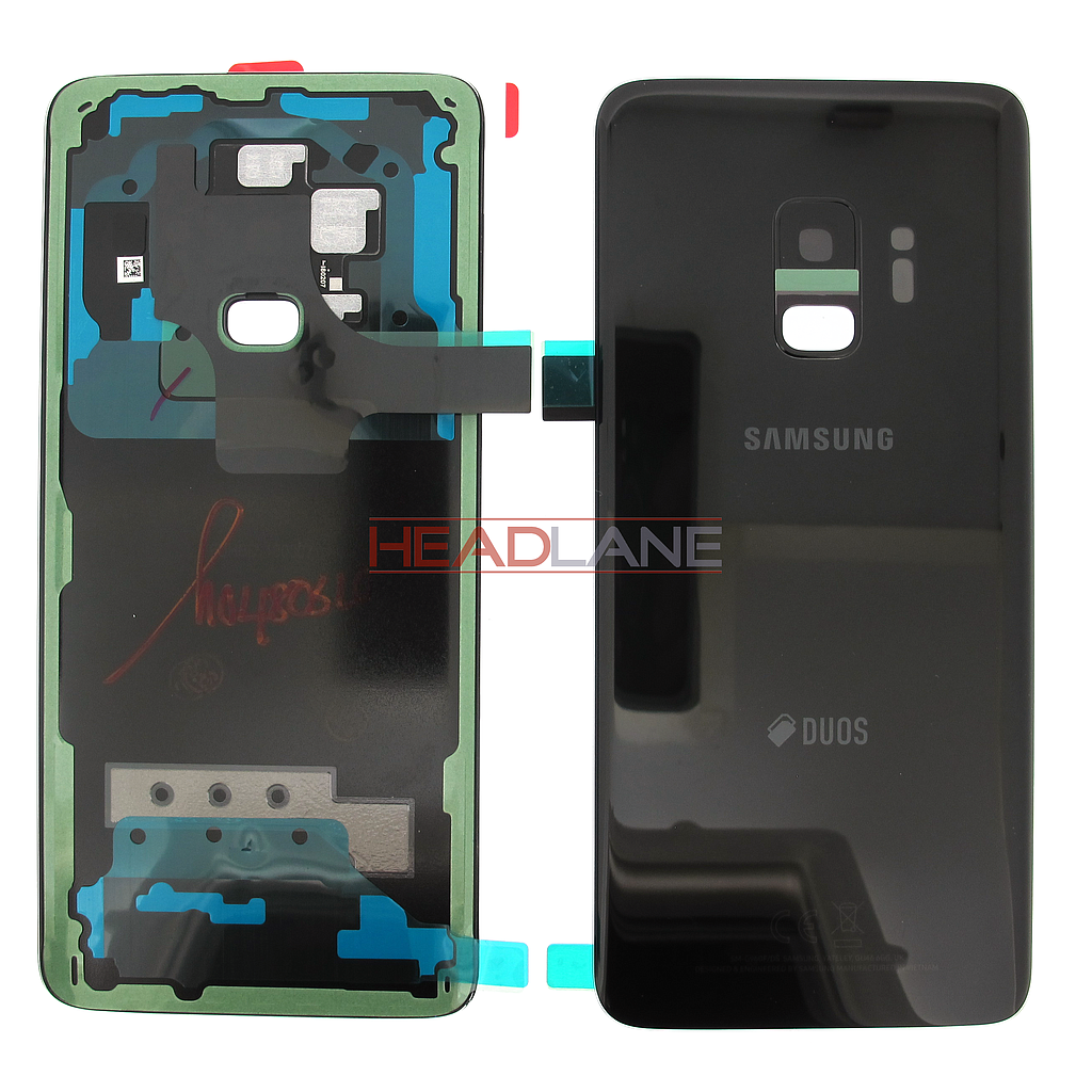 Samsung SM-G960F Galaxy S9 Hybrid SIM Battery Cover - Black GH82-15875A
